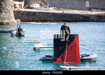 French Marine Commando's, Collioure, France Stock Photo - Alamy