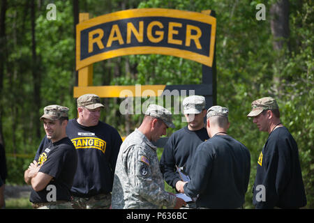 A group of U.S. Army Rangers, assigned to the 5th Ranger Training ...