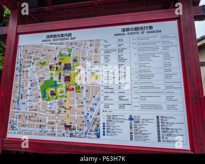 Sightseeing Map of Asakusa in Tokyo - annual events - TOKYO / JAPAN ...