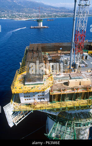The Rion-Antirion bridge across the Gulf of Corinth near Patras, Greece ...