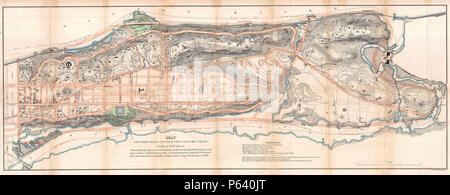 The 1868 Knapp map of Northern Manhattan, covering areas like Harlem ...