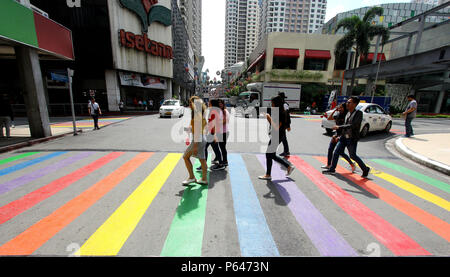 Road sign in the Philippines - Pedestrian Crossing Prohibition (Use ...