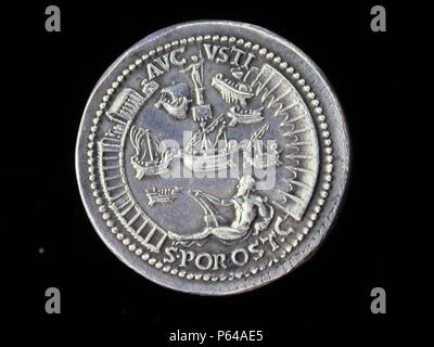 NUMISMATICA.MEDALLA IMPERIO ROMANO. MEDALLON DE PLATA, DE CALIGULA ...