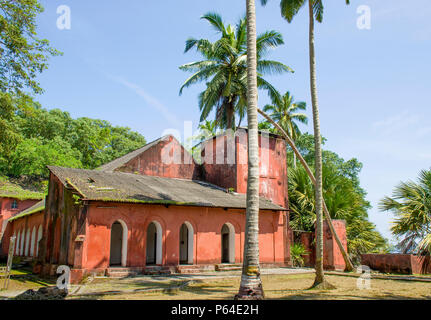 An old building on Ross island, Andaman Islands, India Stock Photo ...