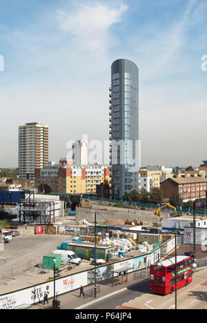 Construction of Stratford Eye East London UK Stock Photo - Alamy