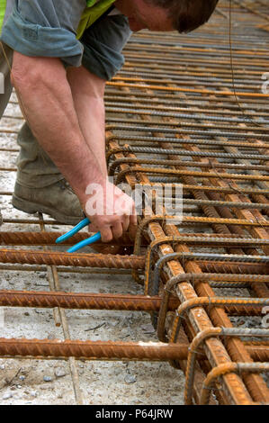Concrete reinforcement: steel rebar coils Stock Photo - Alamy