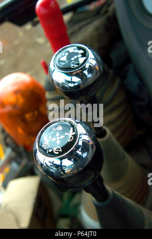 Dashboard of a JCB excavator Stock Photo - Alamy