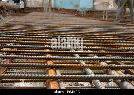 Concrete reinforcement: steel rebar coils Stock Photo - Alamy