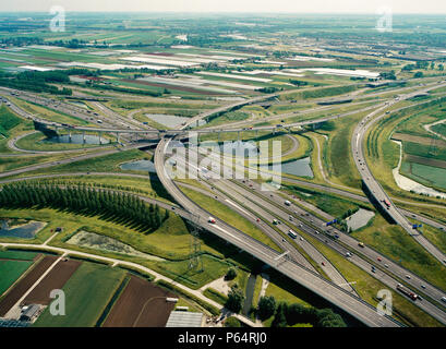 Ridderkerk near Rotterdam. Connecting Rotterdam via the A15 and A16 ...