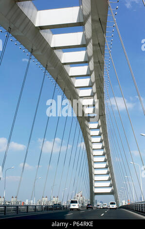 Lupu bridge, Shanghai, China, the longest arch bridge in the world ...