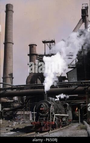 Blast furnace at Anshan Iron & Steel Works China Stock Photo - Alamy
