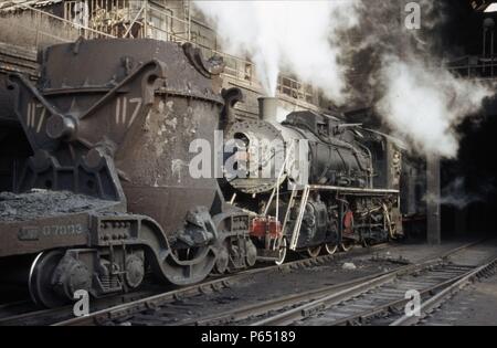 Blast furnace at Anshan Iron & Steel Works China Stock Photo - Alamy