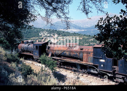In August 1982 the steam locomotive dump at Tithorea in Greece ...