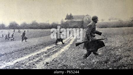 French army infantry at the liberation of Alsace 1944 Stock Photo - Alamy