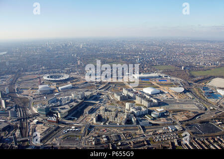 Aerial Photography of Olpmpic Park, Stratford site of London 2012 ...