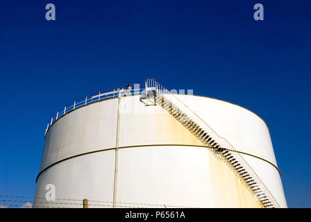 Fuel storage tanks at Trafford Park, Manchester, UK Stock Photo - Alamy