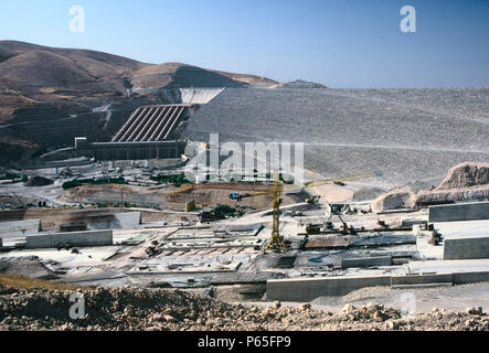 Ataturk dam under construction, Turkey. Ataturk Dam - the world's fifth ...