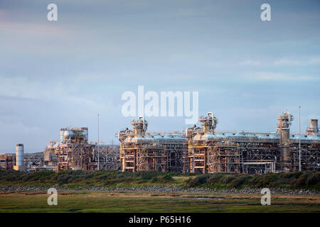 A gas processing plant at Rampside near Barrow in Furness, UK, that ...