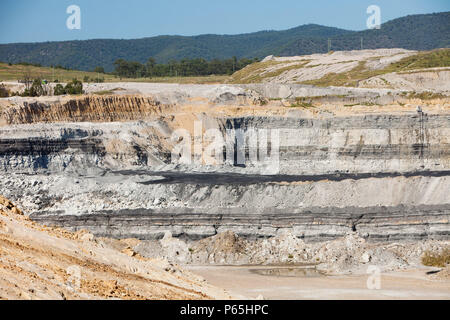 The Beltana number 1 mine, an open cast or drift coal mine managed by ...