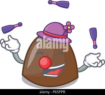 Clown chocolate candies mascot cartoon Stock Vector Image & Art - Alamy