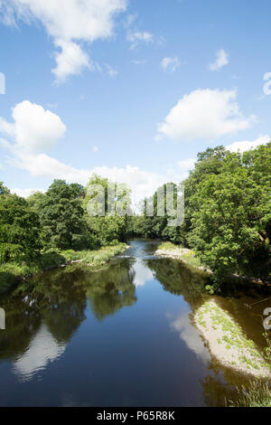 River Kent at Levens Bridge, Cumbria, England Stock Photo - Alamy