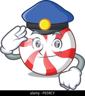 Detective sweet white lollipop cute cartoon character holding ...