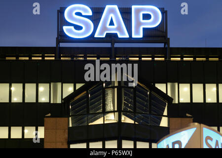 Headquarters of the software company SAP AG in Walldorf, Baden ...