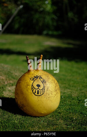 Space hopper inflatable toy Stock Photo - Alamy