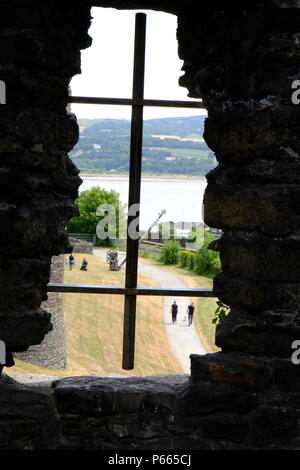 view from the window of the castle Stock Photo - Alamy