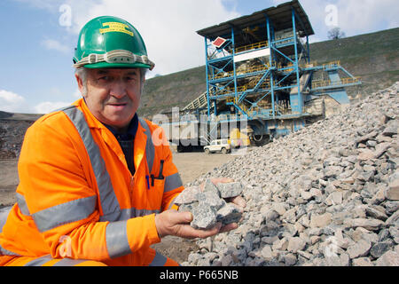 The Yeoman Torr Works quarry in Shepton Mallet, England, is one of the ...