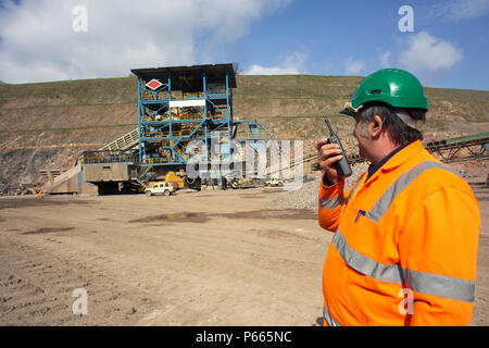 The Yeoman Torr Works quarry in Shepton Mallet, England, is one of the ...