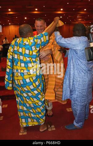 U.S. Army Col. Thomas Gukeisen (left), commander of 2nd Infantry ...