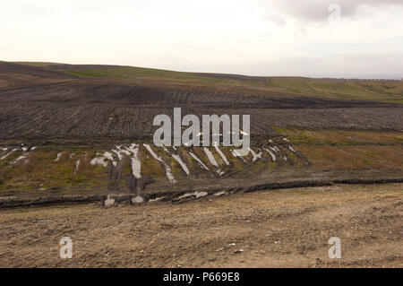 Contaminated Brownfield land, North East England, United Kingdom Stock ...