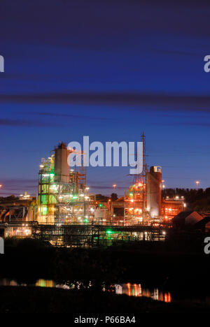 Ineos Chemical Complex formerly ICI Rocksavage Works on the banks of ...