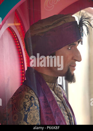 Zoltar fortune telling machine on Llandudno Pier, Conwy, Wales, UK ...