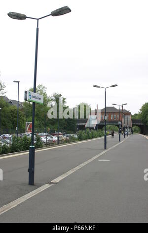 General platform view of Acocks Green station, Birmingham. 2007 Stock ...