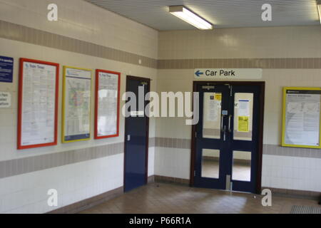 Interior of Acocks Green station, Birmingham. 2007 Stock Photo - Alamy