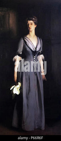 1884 Mrs. Albert Vickers (Edith Foster) oil on canvas Stock Photo - Alamy