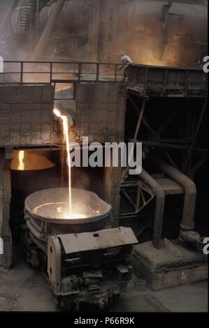 Blast furnace at Anshan Iron & Steel Works China Stock Photo - Alamy