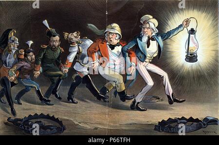 In the Chinese labyrinth by Udo Keppler, 1872-1956, artist. 1901 ...