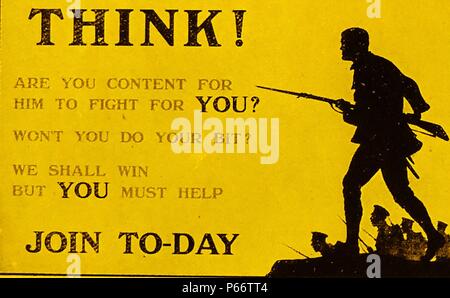 British World War One Propaganda - 39 Stock Photo - Alamy