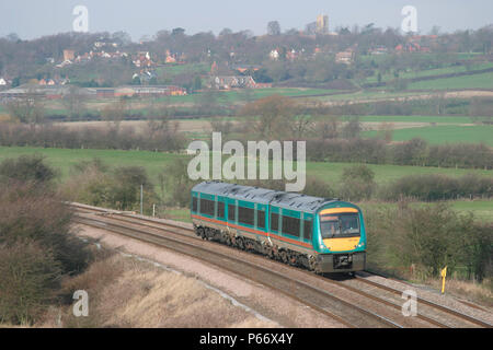 midland mainline class 170 turbostar train running through the midlands ...