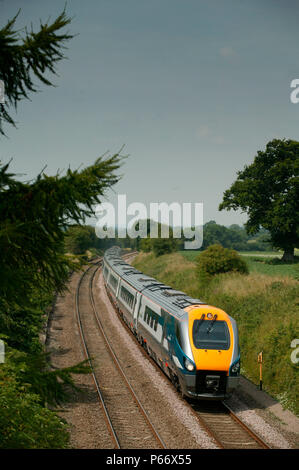 A Midland Mainline service to London St Pancras, formed of a class 170 ...