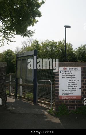 Entrance to Bilbrook Station at Birches Bridge, Wolverhampton. 2007 ...