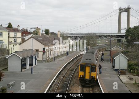 Overview of Saltash station, Cornwall. 2006 Stock Photo - Alamy