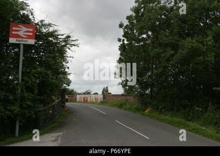 Road access to Hatton station, Warwickshire. 2007 Stock Photo - Alamy