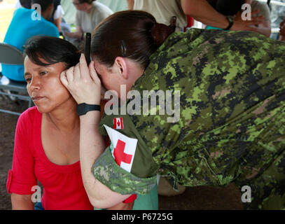 Canadian Navy Lt. Andrea Feist, assigned to the Canadian Forces Health ...