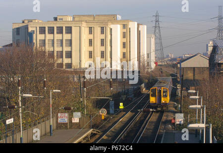 A Silverlink Metro train is seen here on the North London Line shortly ...