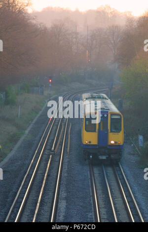 A Silverlink Metro train is seen here on the North London Line shortly ...