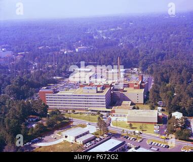 An aerial view of the CDC Clifton Road campus under construction in ...